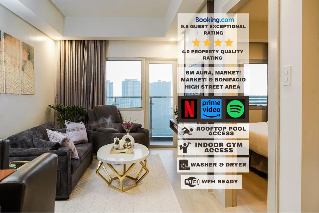 Le Martell 1BR BGC Condo Unit - Infinity Pool & Gym Access with 360 ...