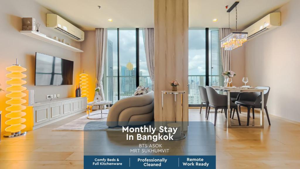 CBD Living 2 BR ︱Prime Sukhumvit ︱Walk to BTS Asok & MRT SKV ︱UltraWi-Fi, Bangkok (updated ...
