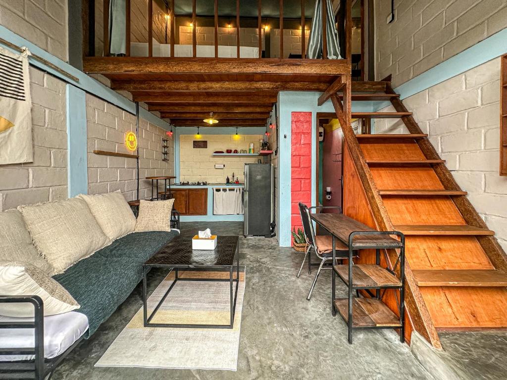 Central 1BR Mezzanine Loft with shared Pool, Fitness and Private ...