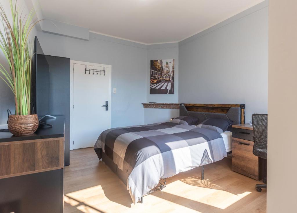 Chambre New York à Liège Moderne avec salle de bain privée spacieuse ...