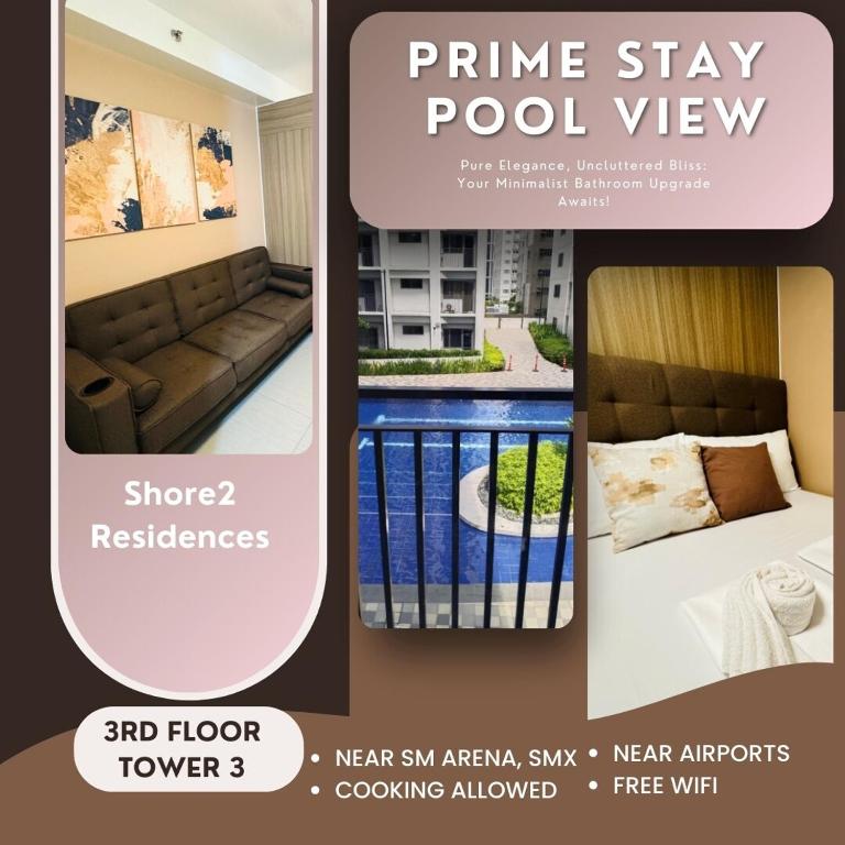 Relaxing Staycation Pool View Shore 2 Residences RM 302 by Prime Stay ...