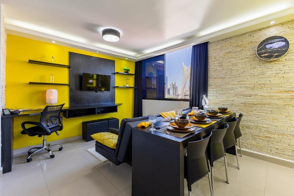 Moderno Flat Triplex - Vista para a Ponte Estaiada, São Paulo (updated ...