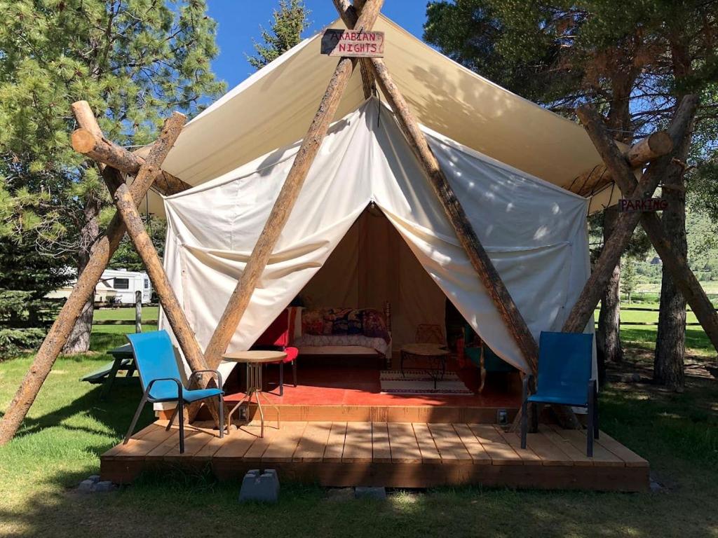 Luxury Safari Tent in Irwin, Idaho near Jackson Hole & Palisades Lake ...