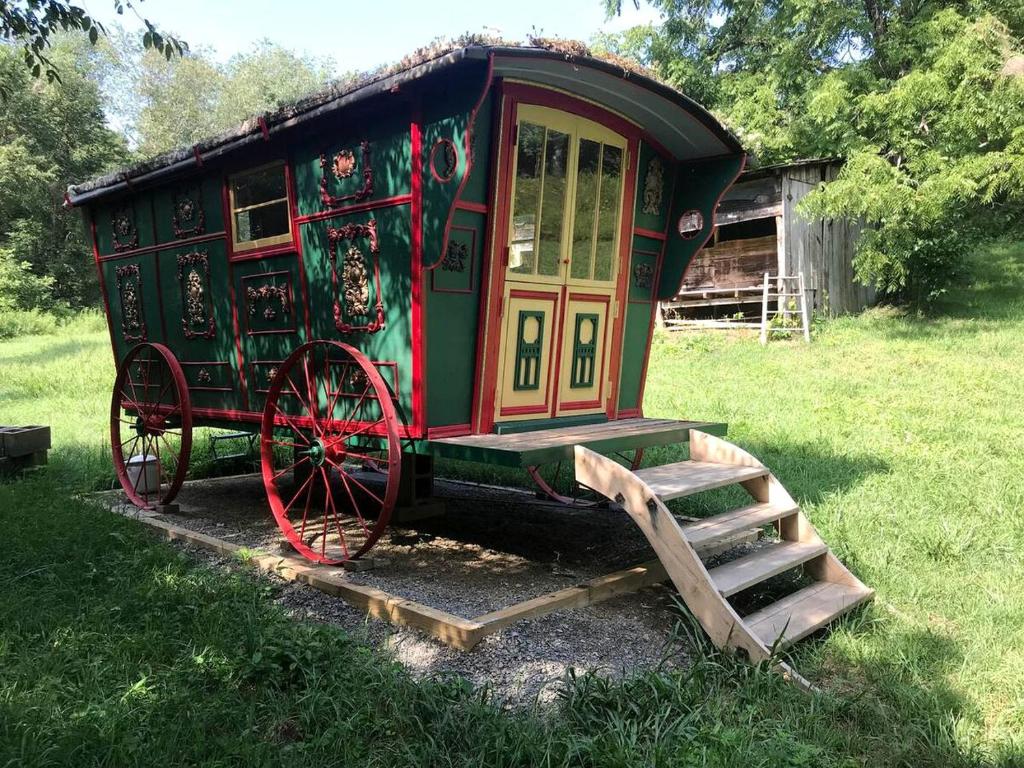 Romantically Rustic Gypsy Caravan Rental for Glamping in Virginia ...