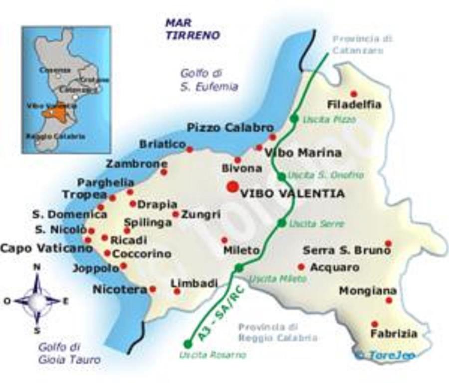 Mapa De Fabrizia Calabria