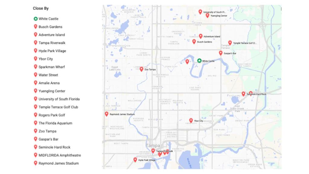 White Castle, Tampa (aktualisierte Preise für 2025)
