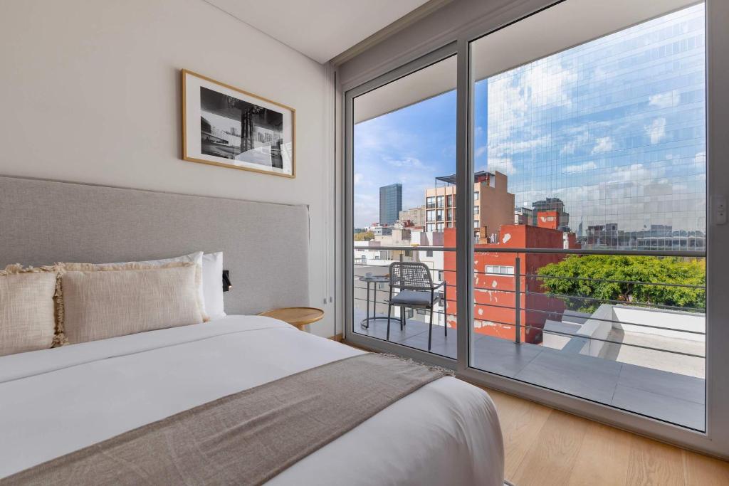 307 1Br Capitalia Modern with Rooftop Jacuzzi Gym, Meksiko Siti ...