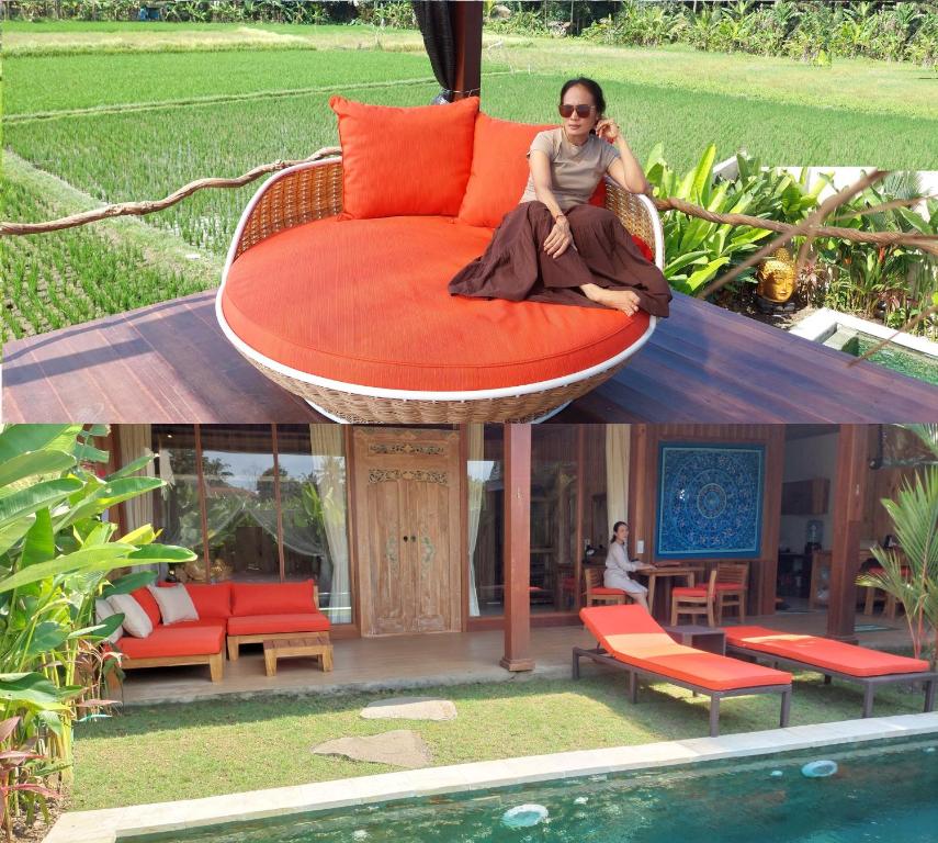 Private villa with pool and beautiful views of the rice fields, Ubud ...