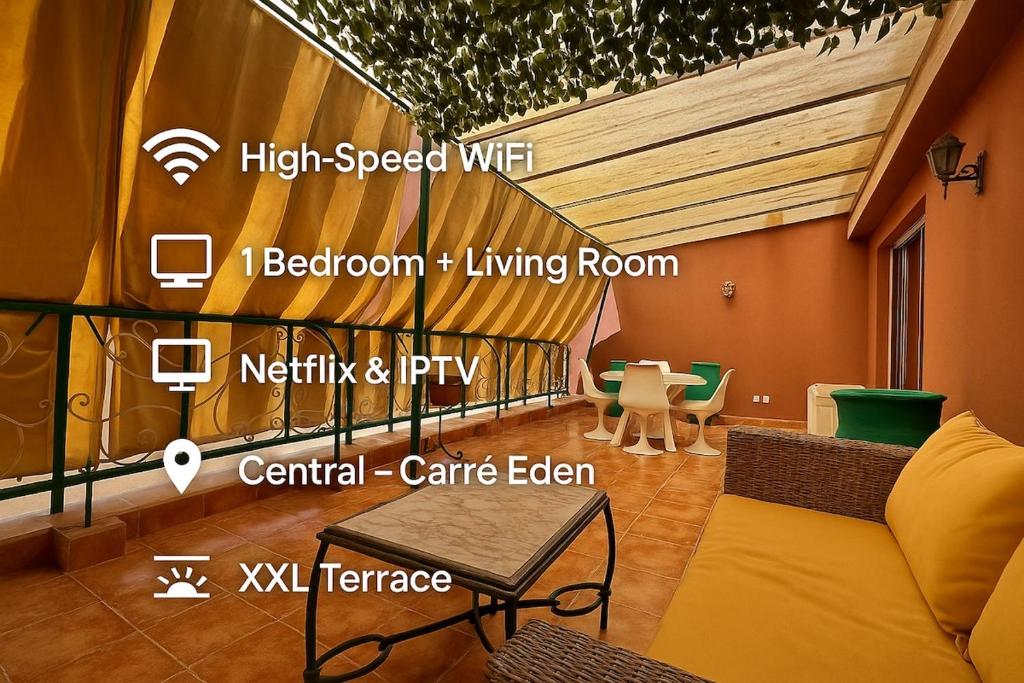 Central terrace XXL - Carré Eden - smart Lock, Marakeš (posodobljene ...