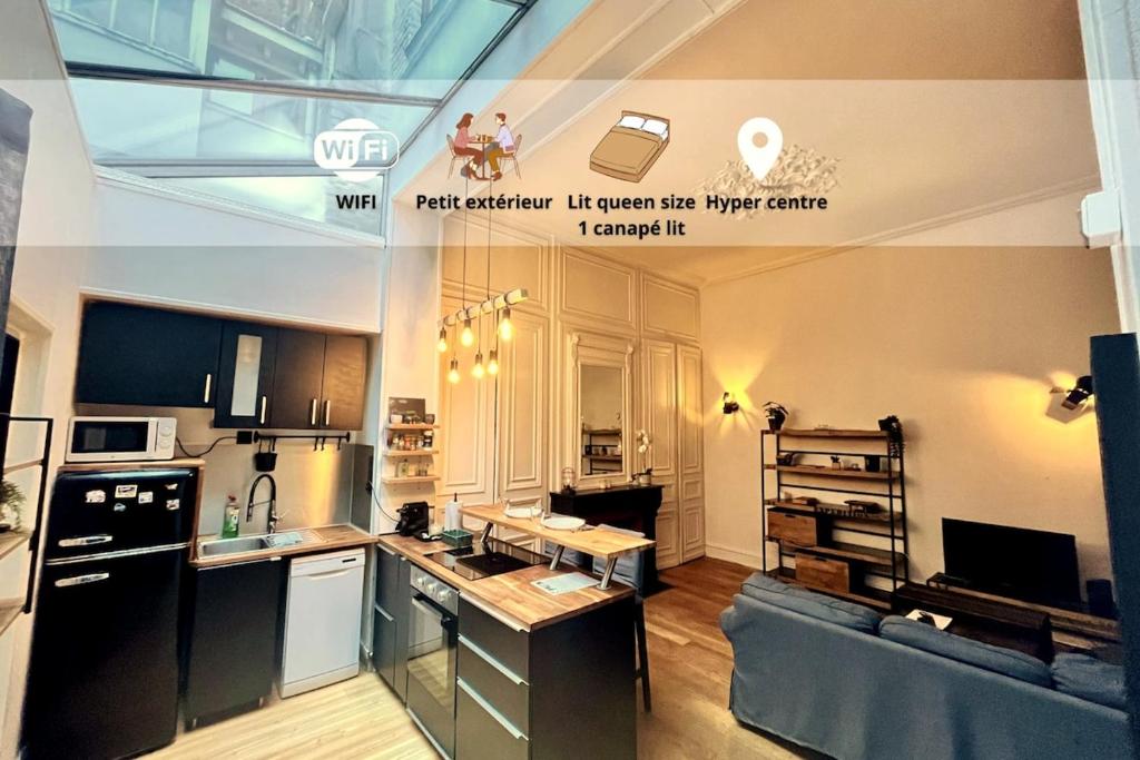 Le cocon Urbain 4 pers Hyper centre et terrasse, Lille (tarifs ...