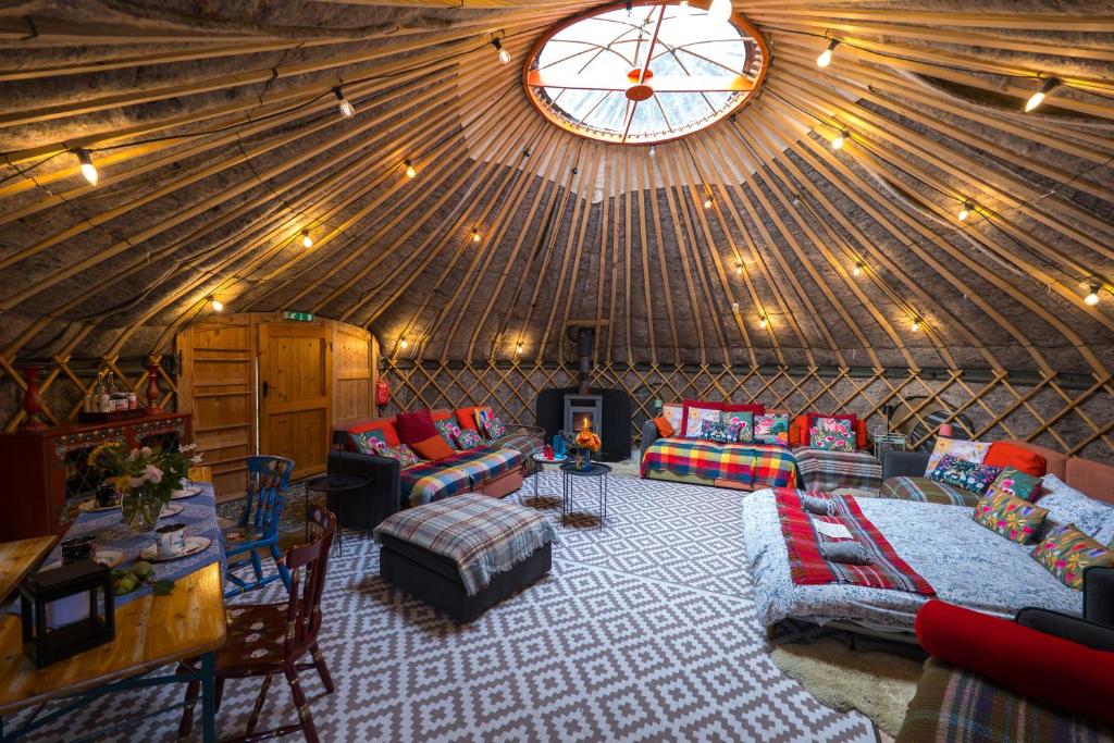 Giant Yurt Sleeping 8 with Spa, Catering, Walled Gardens, Nature ...
