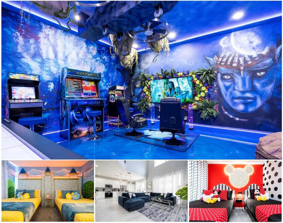 Enchanting 6BR, Themed Rooms, Game Room and Resort คิสซิมมี (ราคาอัปเดต ...