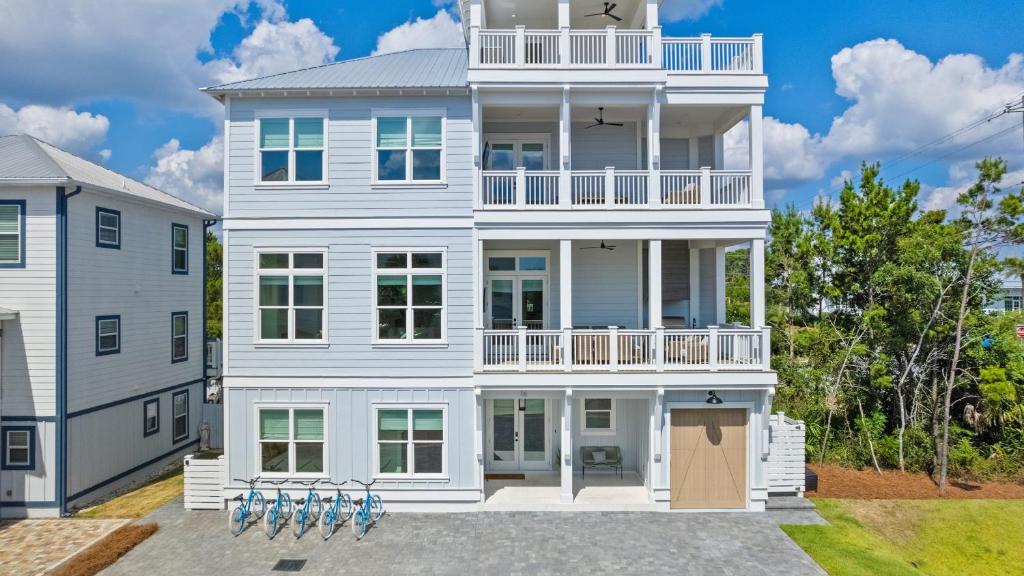 Spacious Coastal Retreat Near Inlet Beach with Bikes Balconies Modern Design Bluewater View by ...