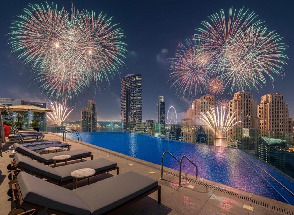 LUXE Rooftop Infinity Pool 5 Mins to JBR Dubai Marina View, Dubai ...
