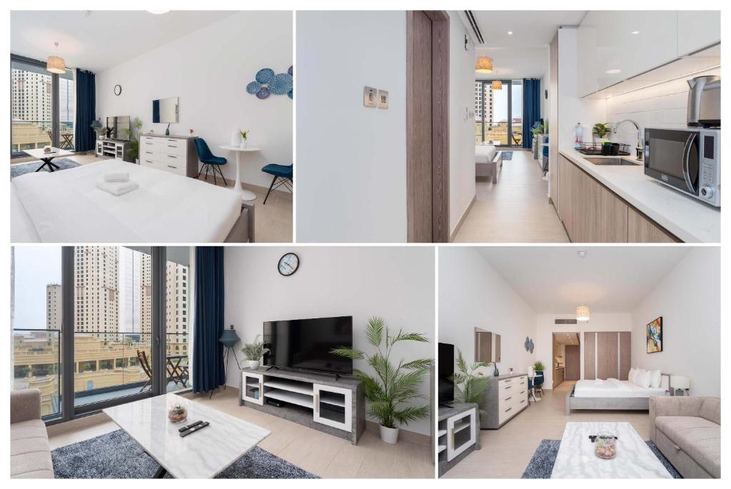 Modern Marina Studio w City Views & King Bed, Dubai (opdaterede priser ...