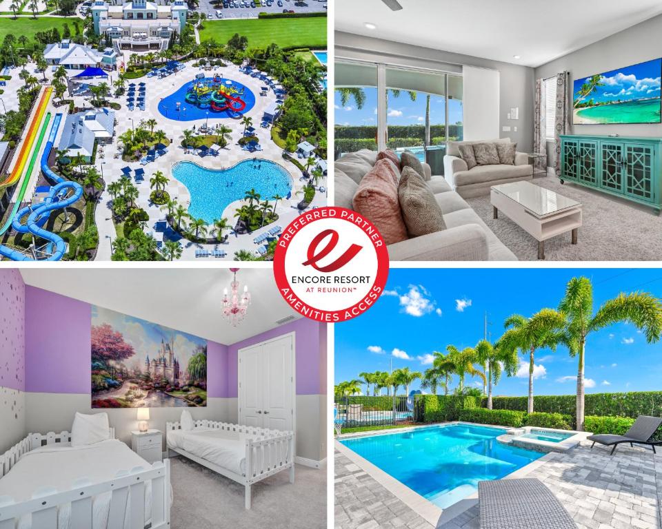 Home With Theme Rooms And Private Pool Near Disney With Waterpark ...