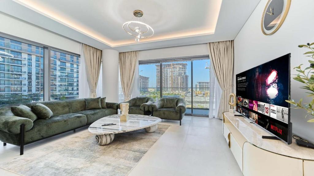 Modern 2BR in Viridian Central Park City Walk, Dubaï (tarifs actualisés ...