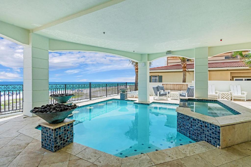 Palazzo Del Mar - Beachfront Estate with Private Beachfront Pool, Movie ...