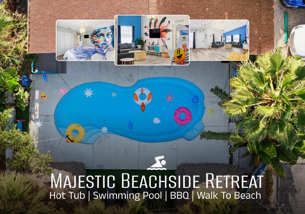 Jellyfish-Flamingo House, Amazing Location On Beach & Walk To Village ...