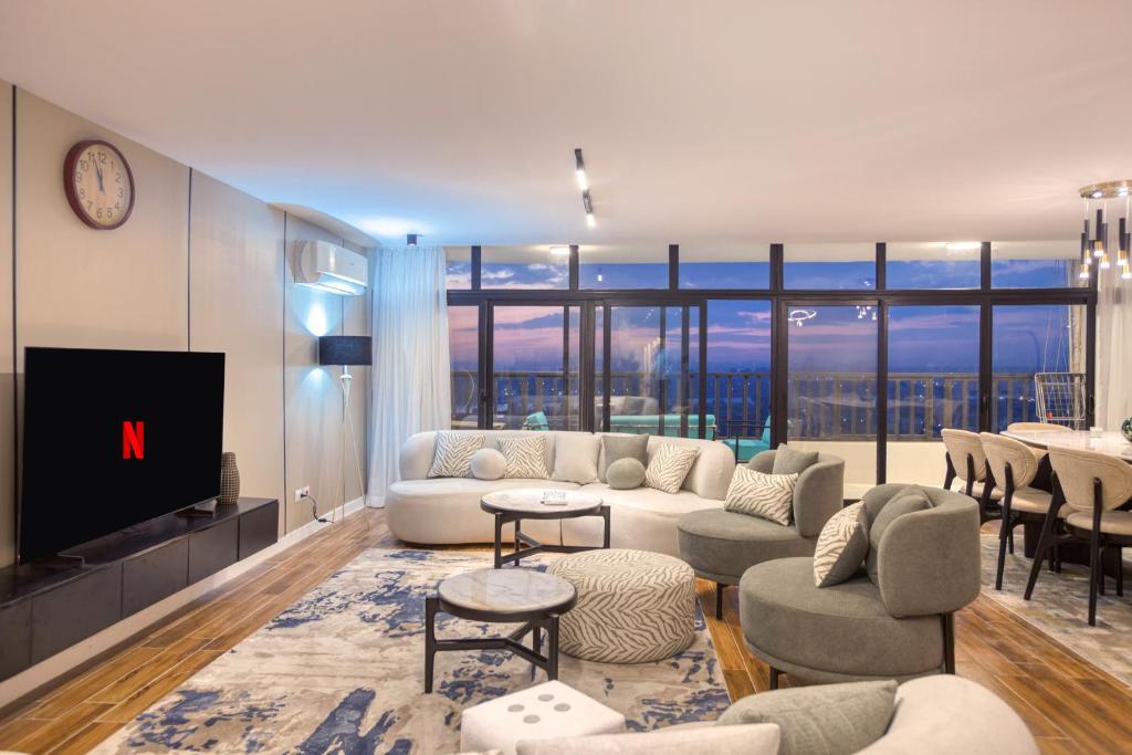 Cairo Homes Luxury 4BR Apartment with Balcony & Nile View Maadi, Cairo ...