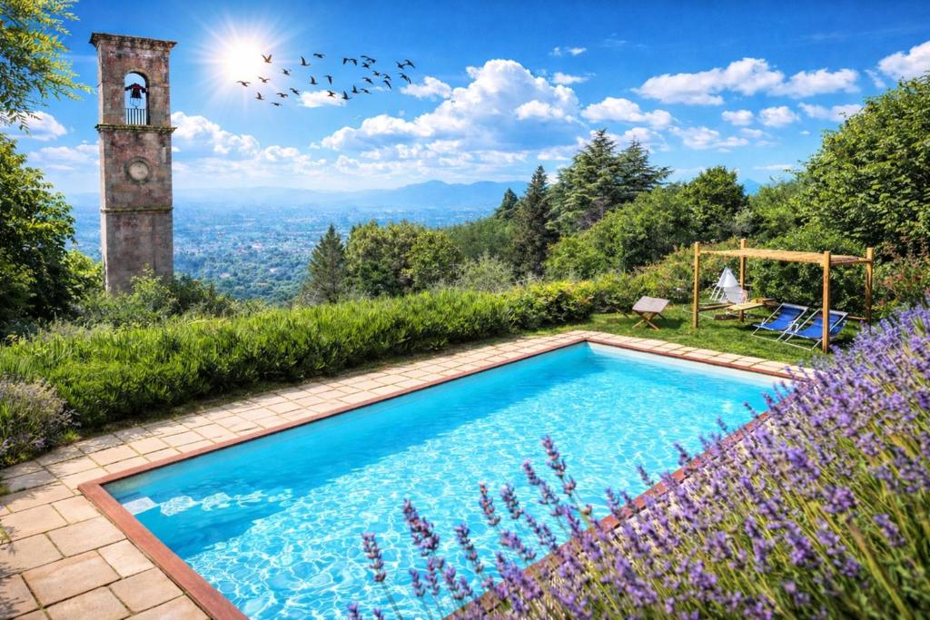 Villa Emilia con Piscina Privata & Vista Panoramica su Lucca, Лука ...