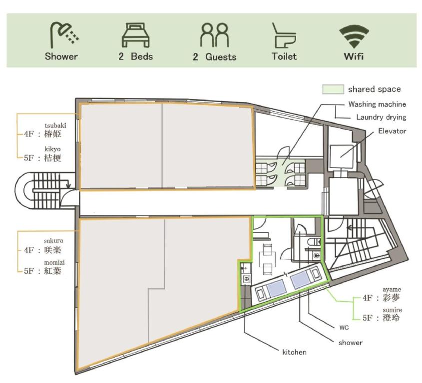 53 Sumire NEW OPEN 3 minutes from Ayase Station East ExitModern ...