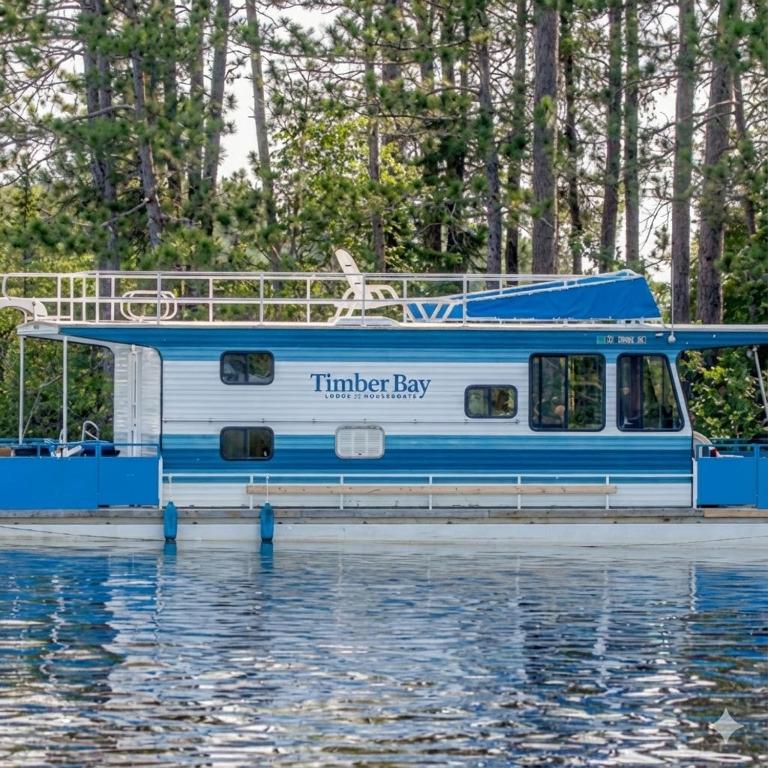 Stylish Vintage Houseboat - Floating Cabin - Fast Wi-Fi HB04, Babbitt ...