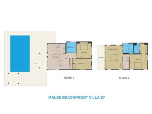 Beachfront! 4 Bedrooms - Malee Beach Villa E6, Phra Ae beach (updated ...