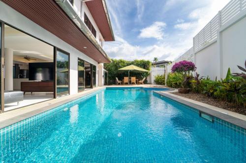 Villa Amaya, 2 Story Tropical Oasis with Green Hills View & Pool, Kamala Beach, Kamala Beach ...