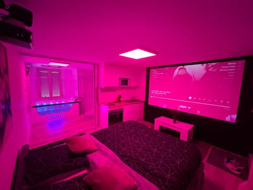 Studio Love Room spa 2 places et cinéma, Charny (обновени цени за 2026 г.)