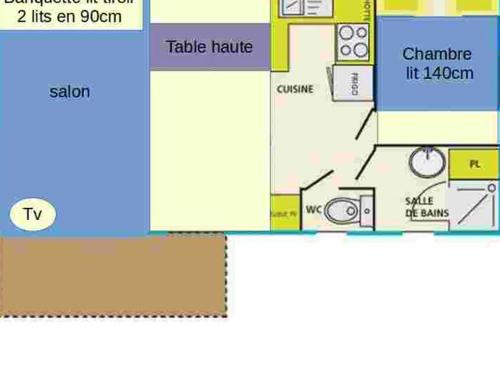 Mobil Home 4 pers avec Terrasse - Confort & Simplicité - API-1-52-358 ...