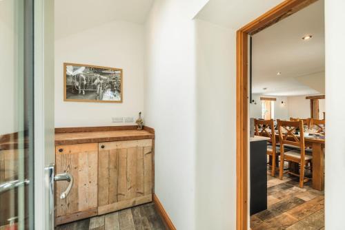 Riverside dairy in the Peak District national park, Bamford ...