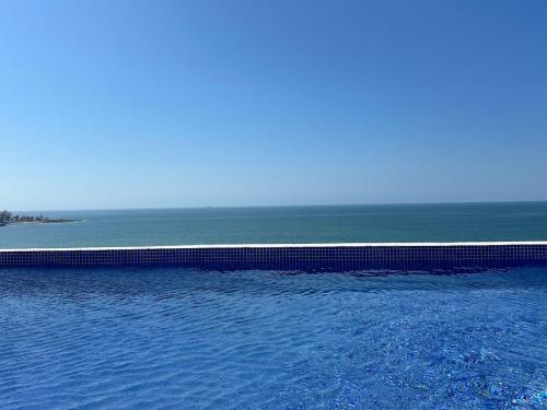 Modern apartment overlooking the ocean in front of the esplanade ...