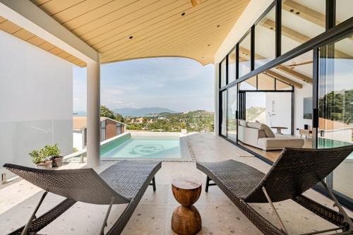 Brand New Villa 3BR Panoramic SeaView DAO-1 Panda, Ko Samui (nove ...