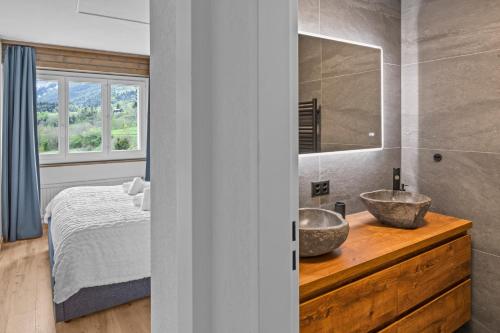 Magnifique appartement rénové avec une superbe vue, Leukerbad (precios ...