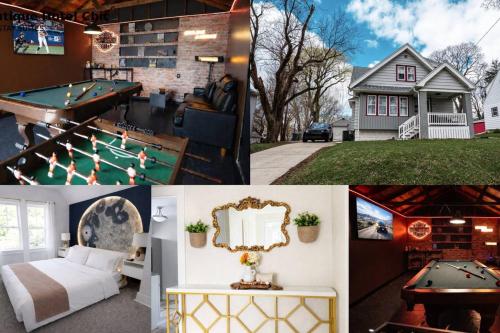Game Room + Pool Table Near Lake & Airport & DT, Milwaukee (updated ...