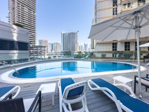 Escape24 1BR Dunya Tower near Dubai Malll & Burj Khalifa, Dubai ...
